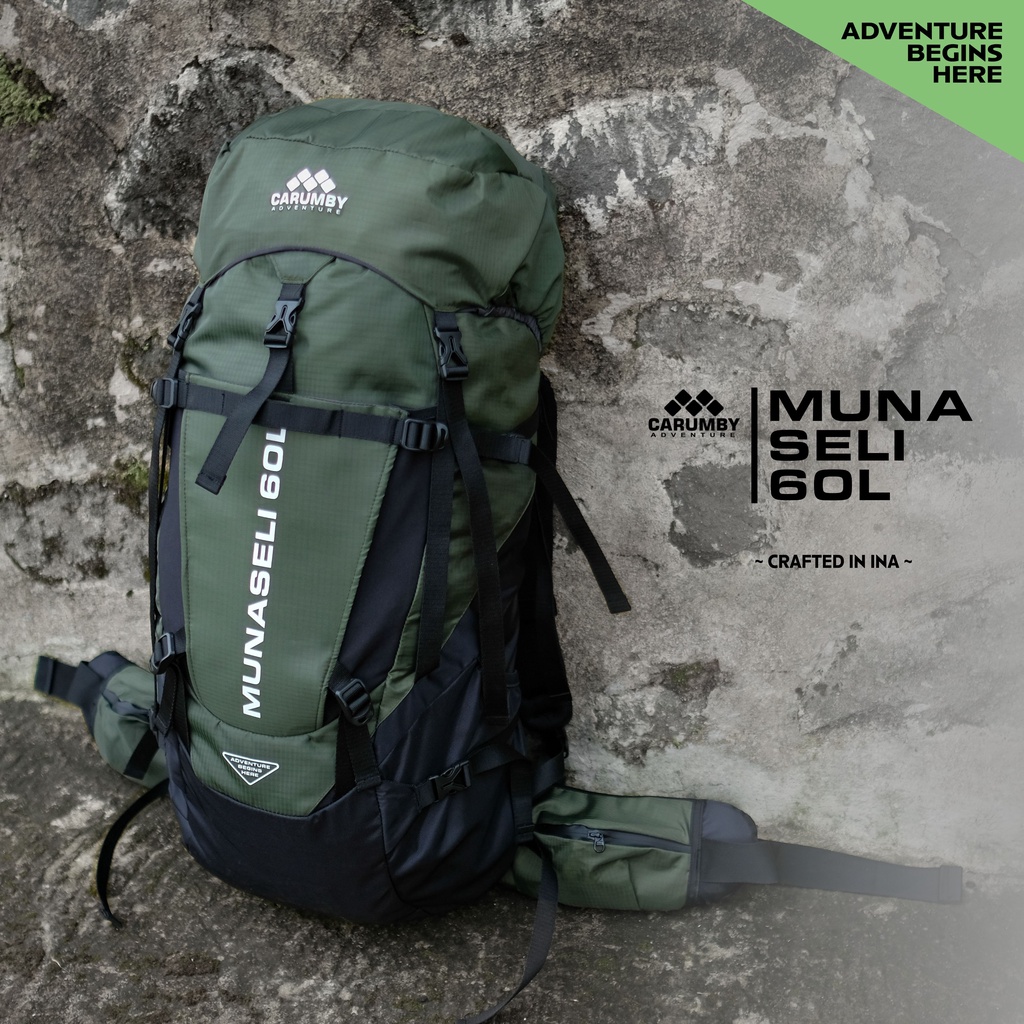 Jual Carrier Keril Ransel Gunung Carumby Munaseli 60L | Shopee Indonesia