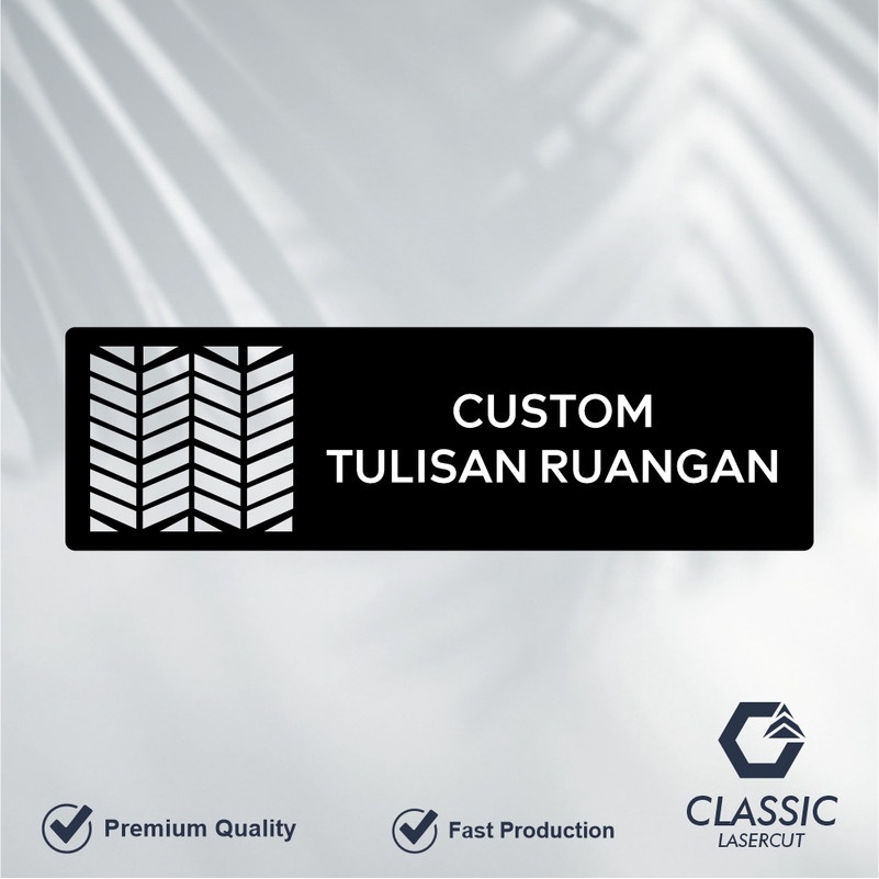 Jual Custom Sign Board Papan Nama Akrilik Motif / Custom Tulisan Office ...