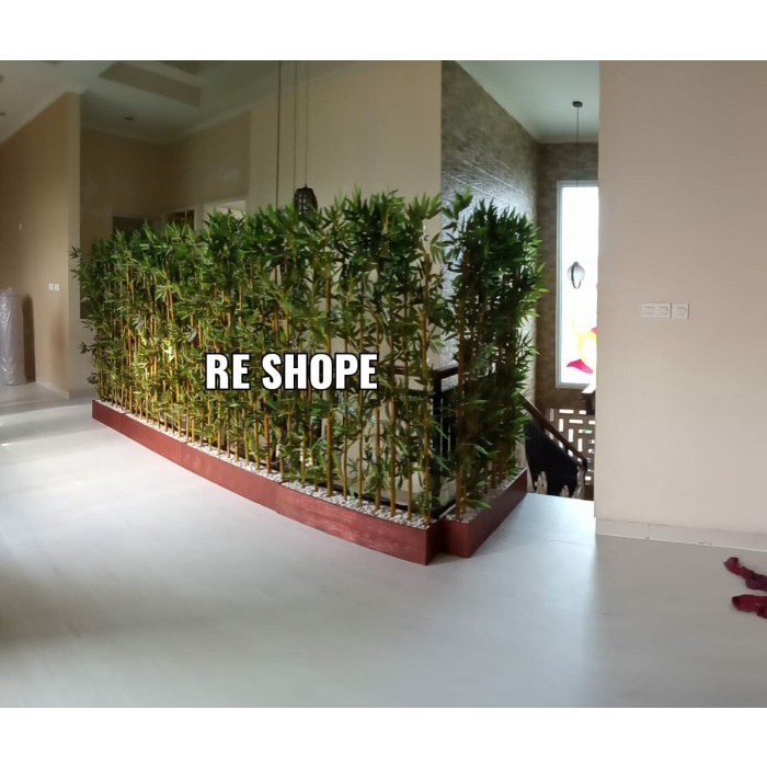 Jual BUNGA PLASTIK ARTIFICIAL HIAS POHON PARTISI BAMBU RIMBUN DAUN ...