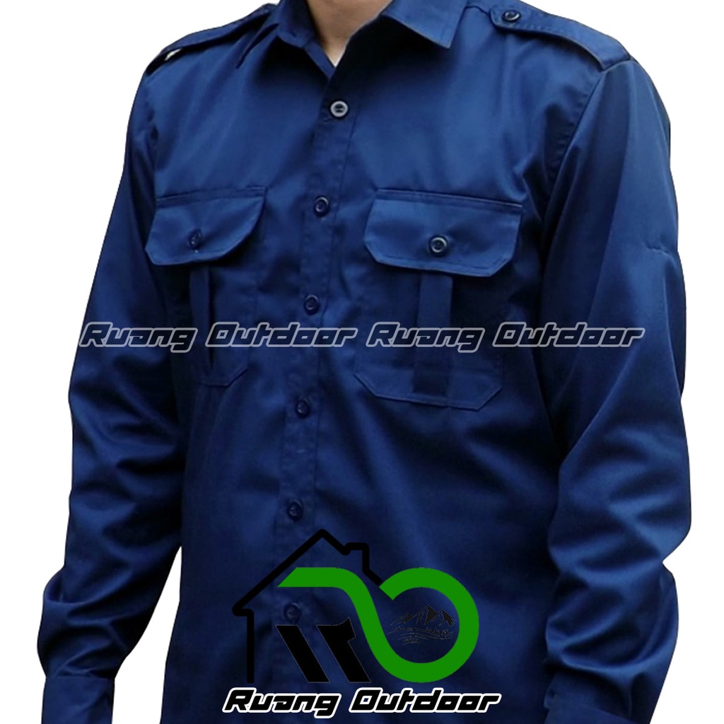 Jual Baju Kemeja PDL PDH Lapangan Lengan Panjang - Pakaian Atasan Seragam Pria Wanita Premium ...