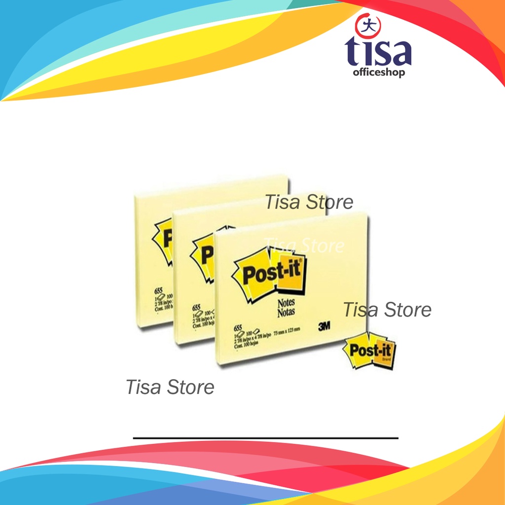 Jual Post It / memo 3M 655 - Warna Kuning | Shopee Indonesia