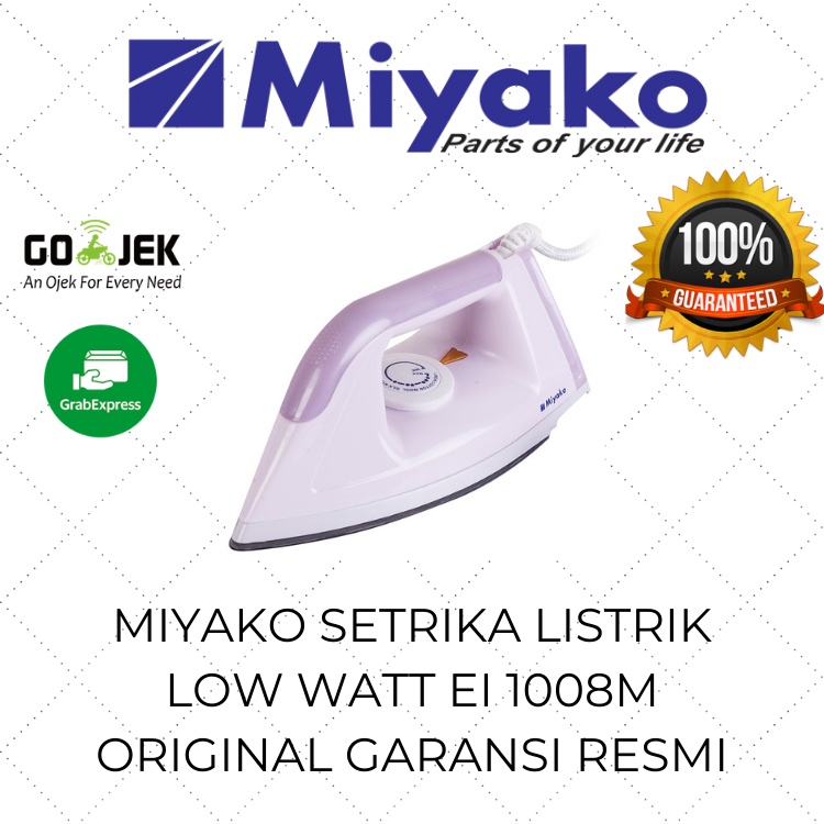 Jual Setrika Listrik Miyako EI 1008M / Setrikaan Kering Murah / Gosokan ...