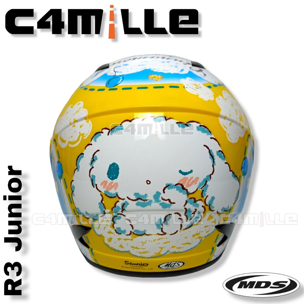 Jual HELM MDS R3 JR SANRIO CINNAMOROLL #1 YELLOW HALF FACE ANAK | Shopee Indonesia