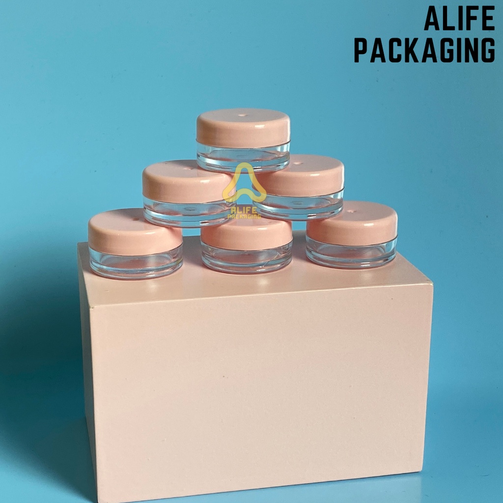 Jual Pot 5 gr | Pot Cream 5 gr - Pink Muda/Bening | Shopee Indonesia