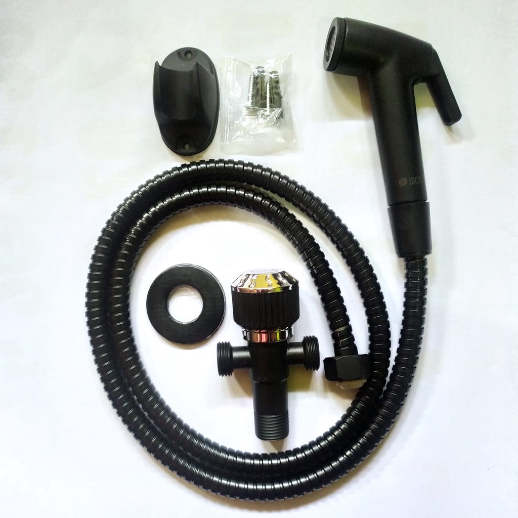 Jual JET SHOWER MINIMALIS/BIDET KAMAR MANDI HITAM/KRAN JET SHOWER MERK ...