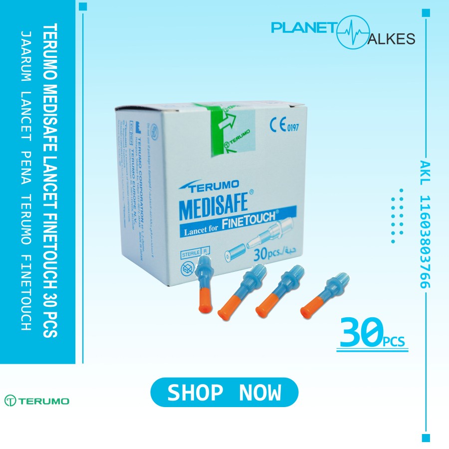 Jual Jarum Lancet Terumo Medisafe Fit Lancet For Fine Touch II @30 pcs ...