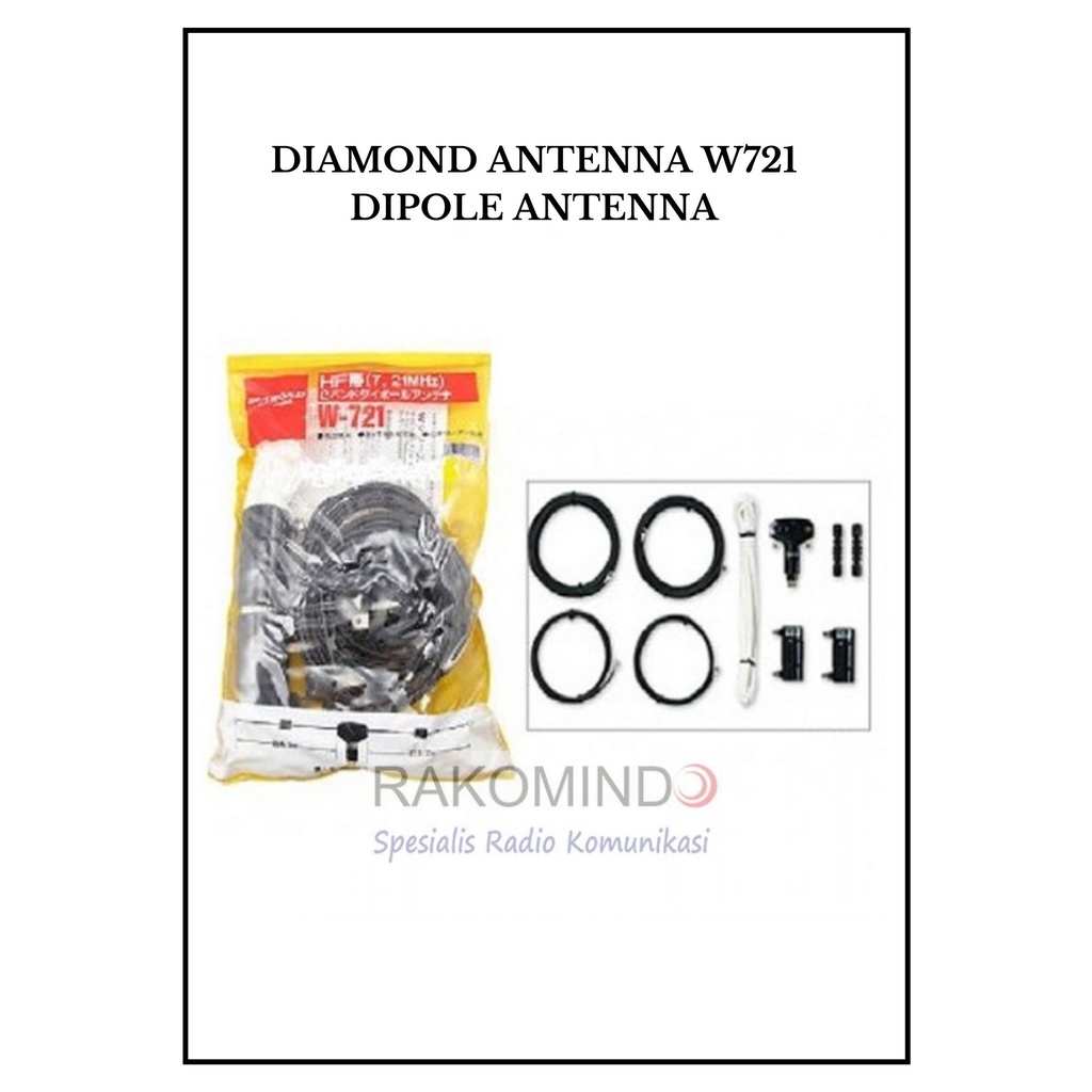 Jual Diamond W721 Dipole Antenna 7/21MHz Set Antena Balun W-721 Original | Shopee Indonesia