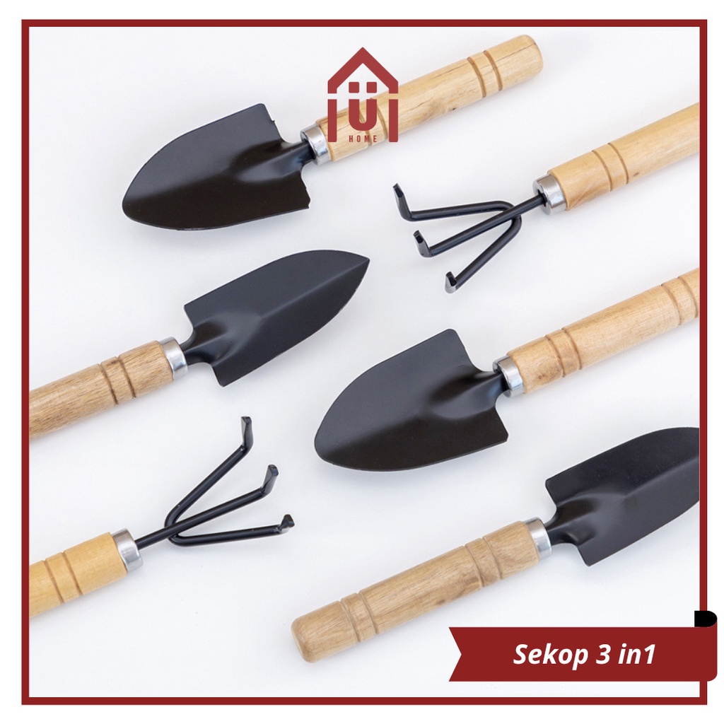 Jual UNISO - SEKOP SET ALAT BERKEBUN 3 IN 1 MINI GARDEN TOOLS ...