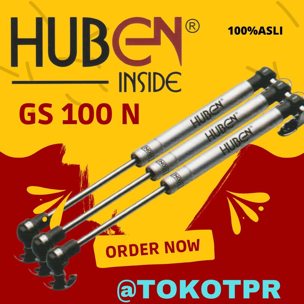 Jual Gas Spring hidrolis Huben GS100N hidrolis jok motor | Shopee Indonesia