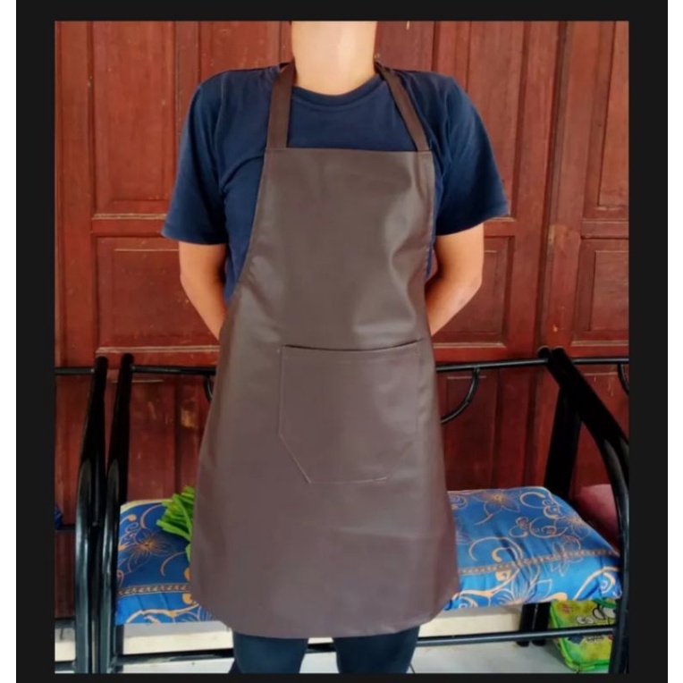 Jual apron / Celemek waterproof bahan kulit sintetis anti air dan ...
