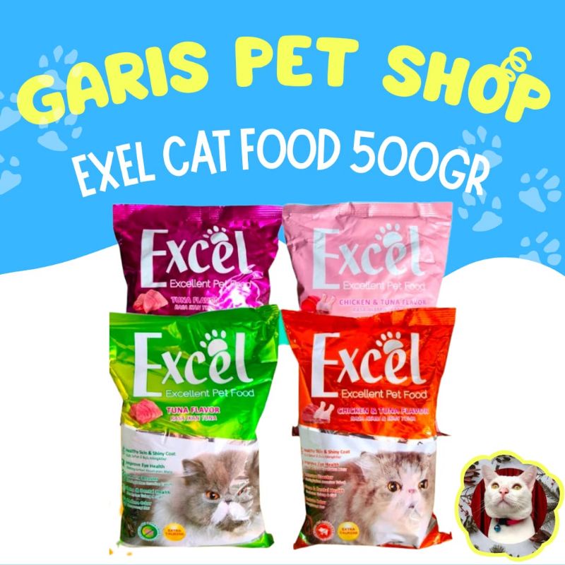 Jual EXCEL CAT FOOD 500GR | Shopee Indonesia