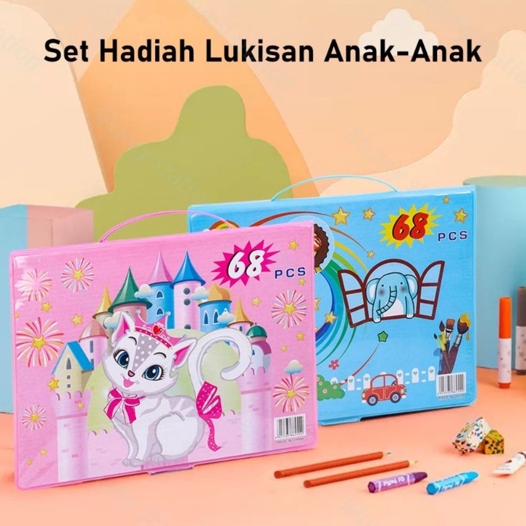 Jual 150Crayon Set Krayon Lengkap Pensil Warna Set Alat Tulis Gambar ...