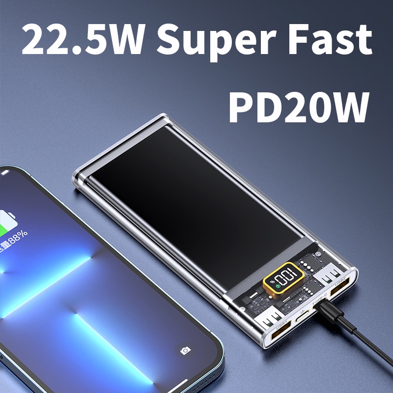 Jual Matei Power Bank 20000mah Fast Charge 22.5W Power Bank Asli Type-c ...