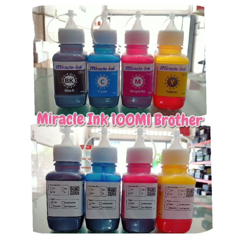 Jual Tinta Printer Miracle Ink 100ml 4 warna untuk Broth*r - Tinta ...