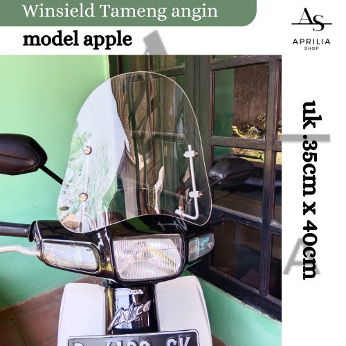 Jual Windshield Universal Windshield Appel Motor Matic Kaca Depan Visor ...