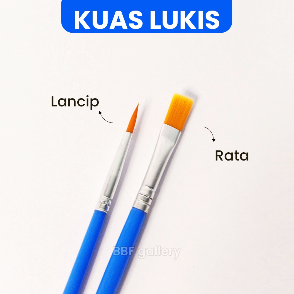 Jual Kuas Lukis Cat Air Minyak Kanvas Paintbrush Painting Brush Canvas ...