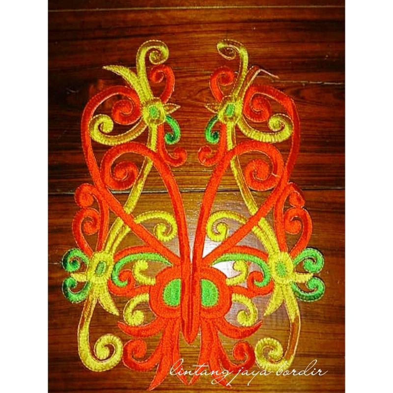 Jual bordir aplikasi motif dayak kecil | Shopee Indonesia