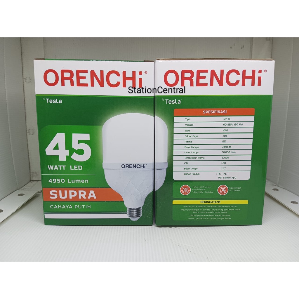 Jual Lampu LED Orenchi Supra 45 Watt 45Watt Cahaya Putih / Lampu Murah ...
