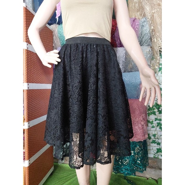 Jual rok brokat brukat Lace payung | Shopee Indonesia