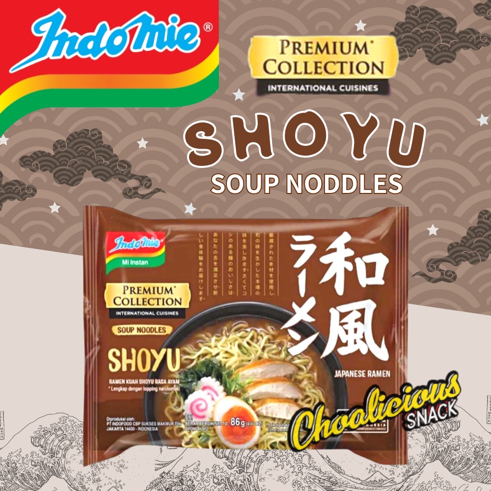 Jual INDOMIE Japanese Shoyu Ramen Mie Instan Kuah @86 gram | Shopee ...
