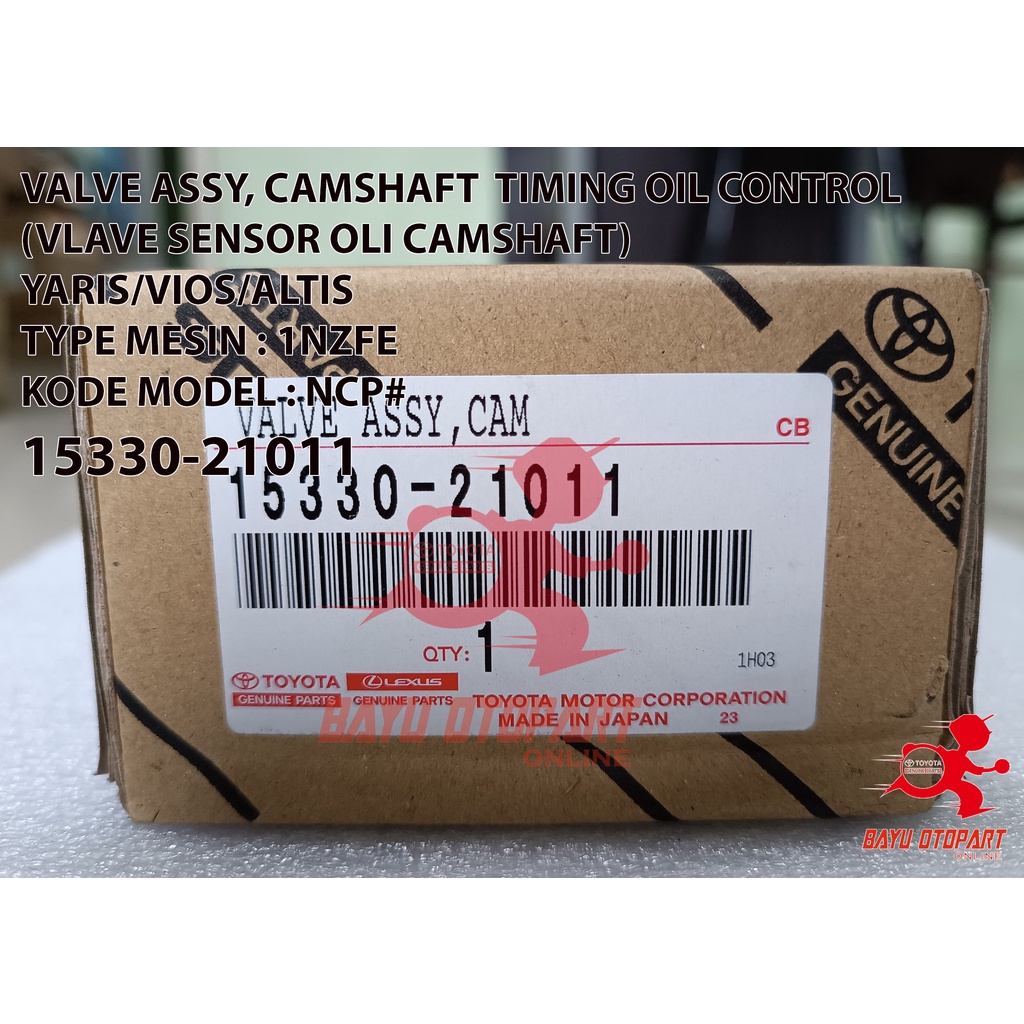 Jual SENSOR VVTI / VALVE ASSY,CAMSHAFT TIMING OIL CONTROL TOYOTA YARIS ...