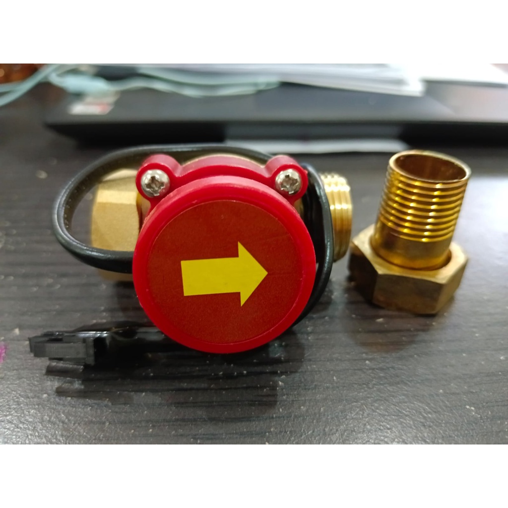 Jual Flow Switch Saklar Otomatis Pompa Water Set Flow switch + Copper ...