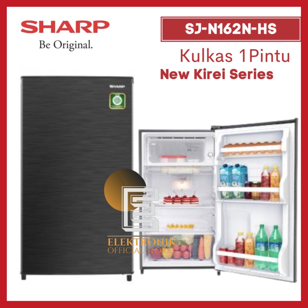 Jual SHARP KULKAS 1 PINTU SJN162NHS 133 L/ 128 L/SJ-N-162-NHS /KULKAS SJN162NHS/SJ 162/SJ162NHS ...