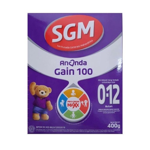 Jual SGM Ananda Gain 100 400gr (Usia 0-12 Bulan) | Shopee Indonesia