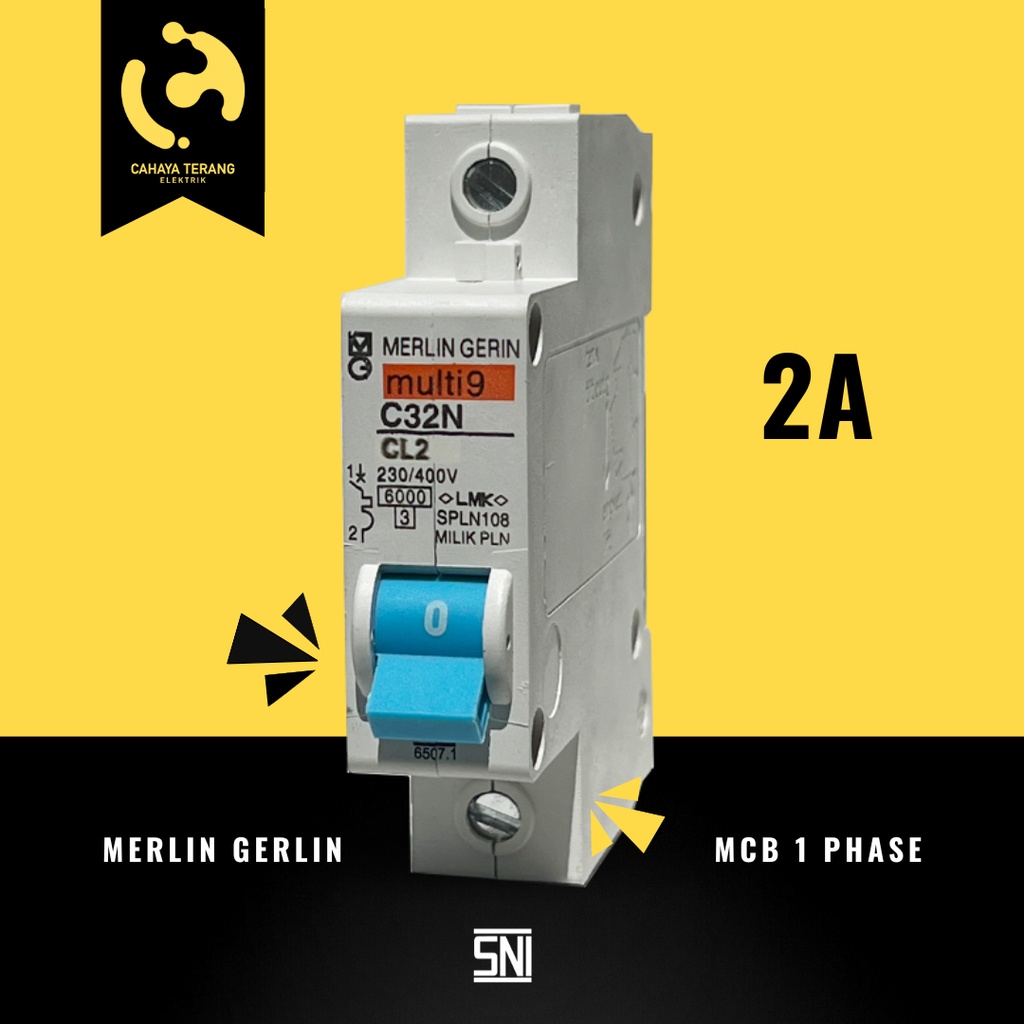 Jual MCB MERLIN GERIN 1 PHASE 2A 4A 6A 10A 16A 20A 25A 32A 40A | Shopee Indonesia