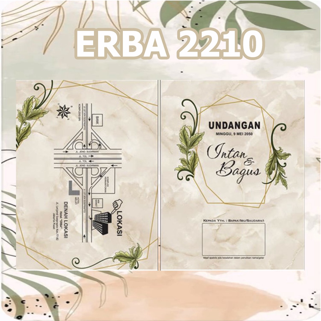 Jual Blangko Undangan Pernikahan ERA BARU / ERBA 2210 COVER HARGA MURAH ...