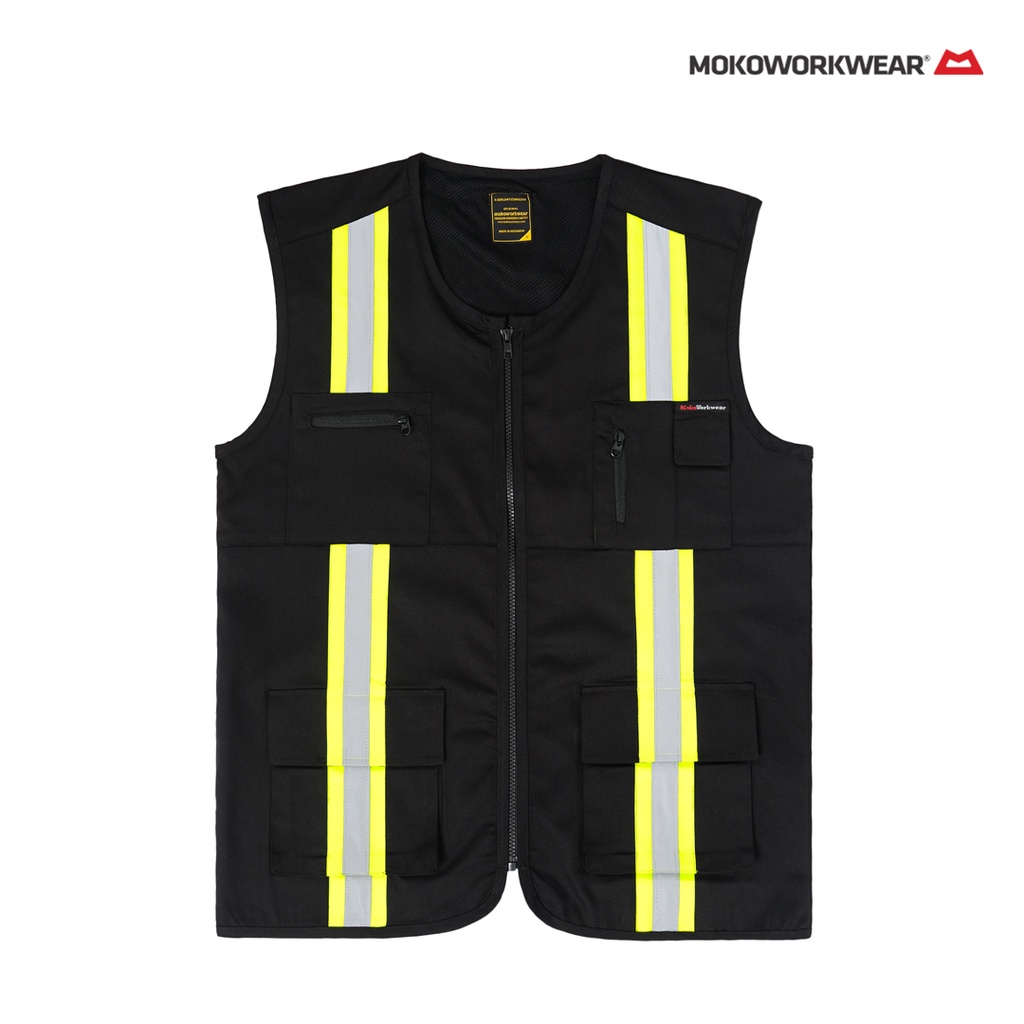 Jual VEST ROMPI BAJU SAFETY WEARPACK HITAM / BLACK LAPANGAN ...