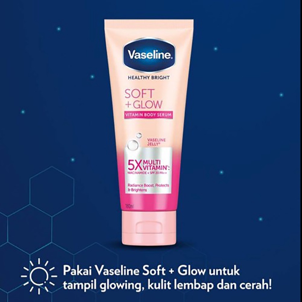 Jual VASELINE Healthy Bright Vitamin Body Serum Soft + Glow 180ml ...