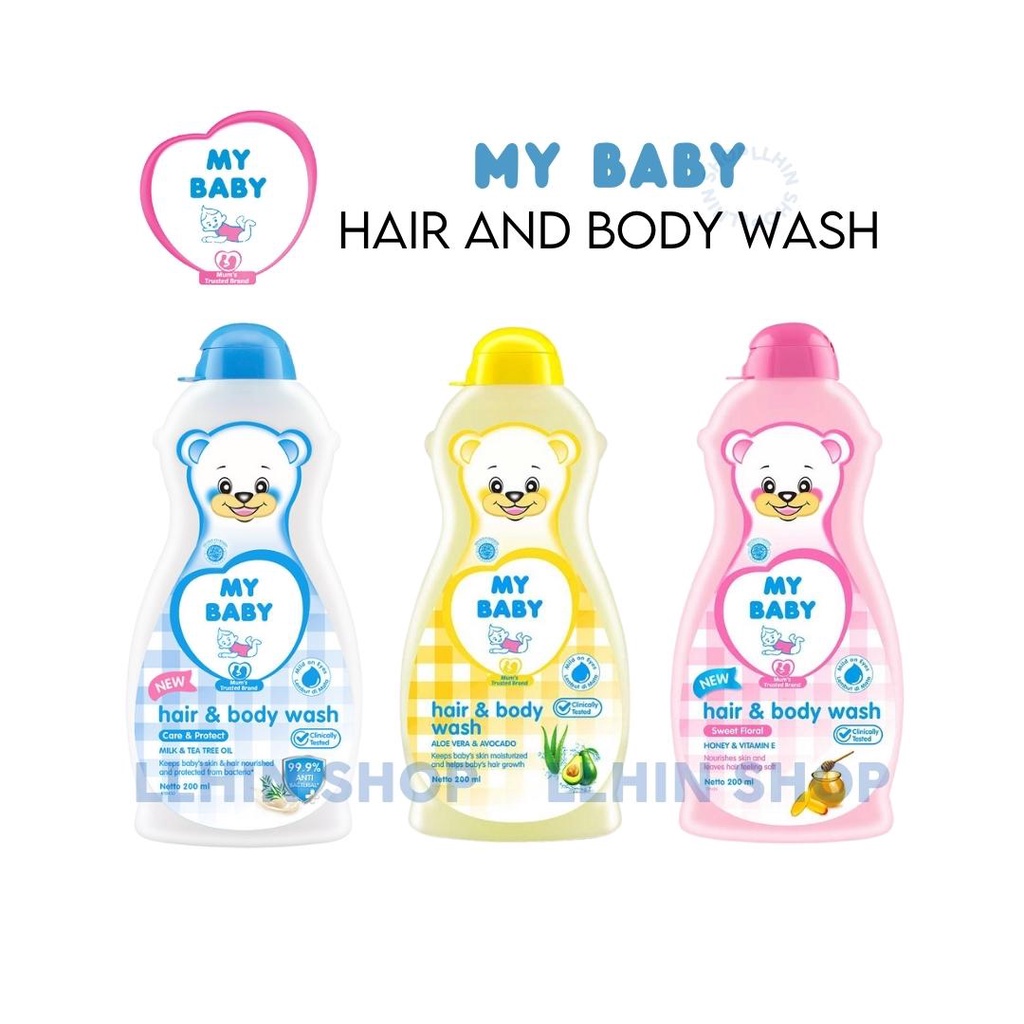 Jual MY BABY Hair & Body Wash 200ml | Shopee Indonesia