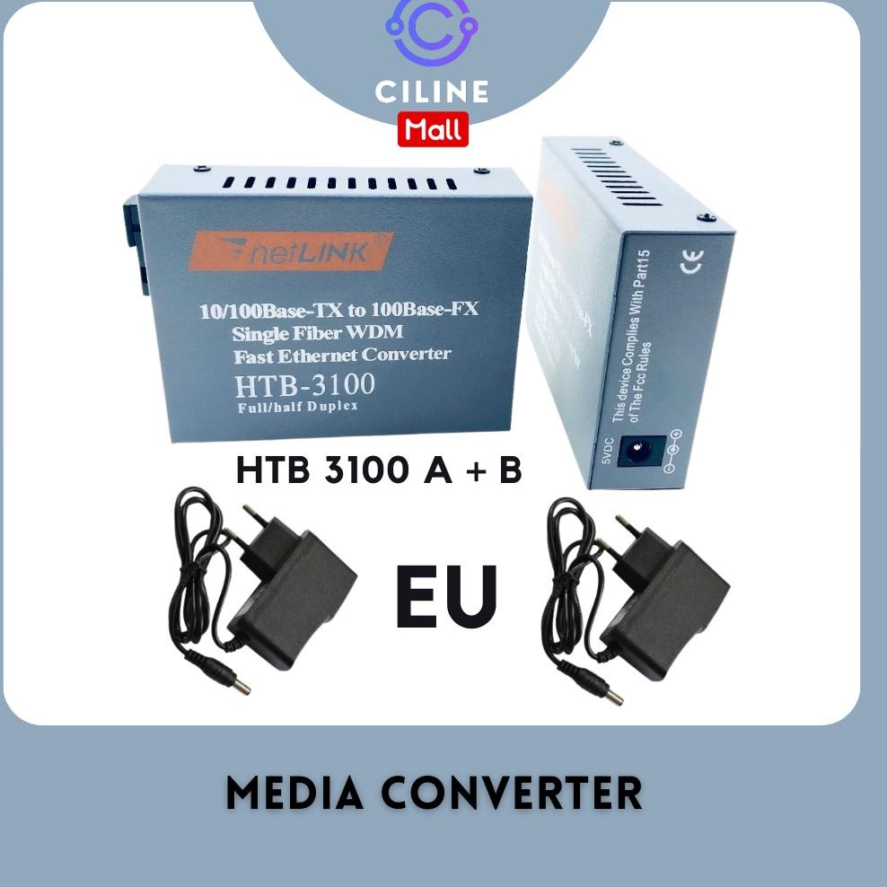 Jual Super Murah Media Converter FO HTB-3100 10-100 Mbps Single Core ...