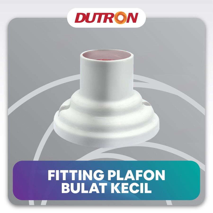 Jual DUTRON Fitting Plafon Bulat Fitting Tempel Bulat DV-FPS-03-HG ...