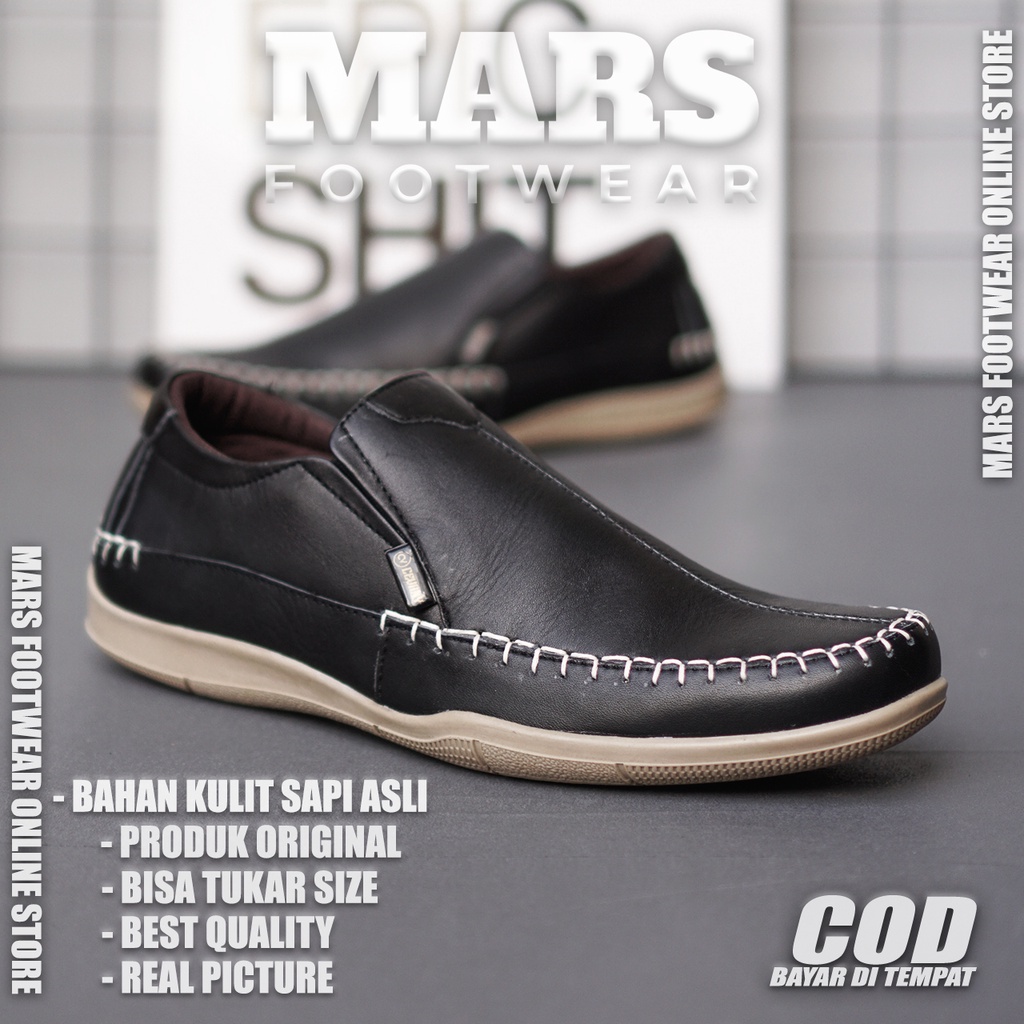 Jual Mars x DVC Sepatu SLIP ON Pria Modern Sepatu Kerja Casual KULIT ...
