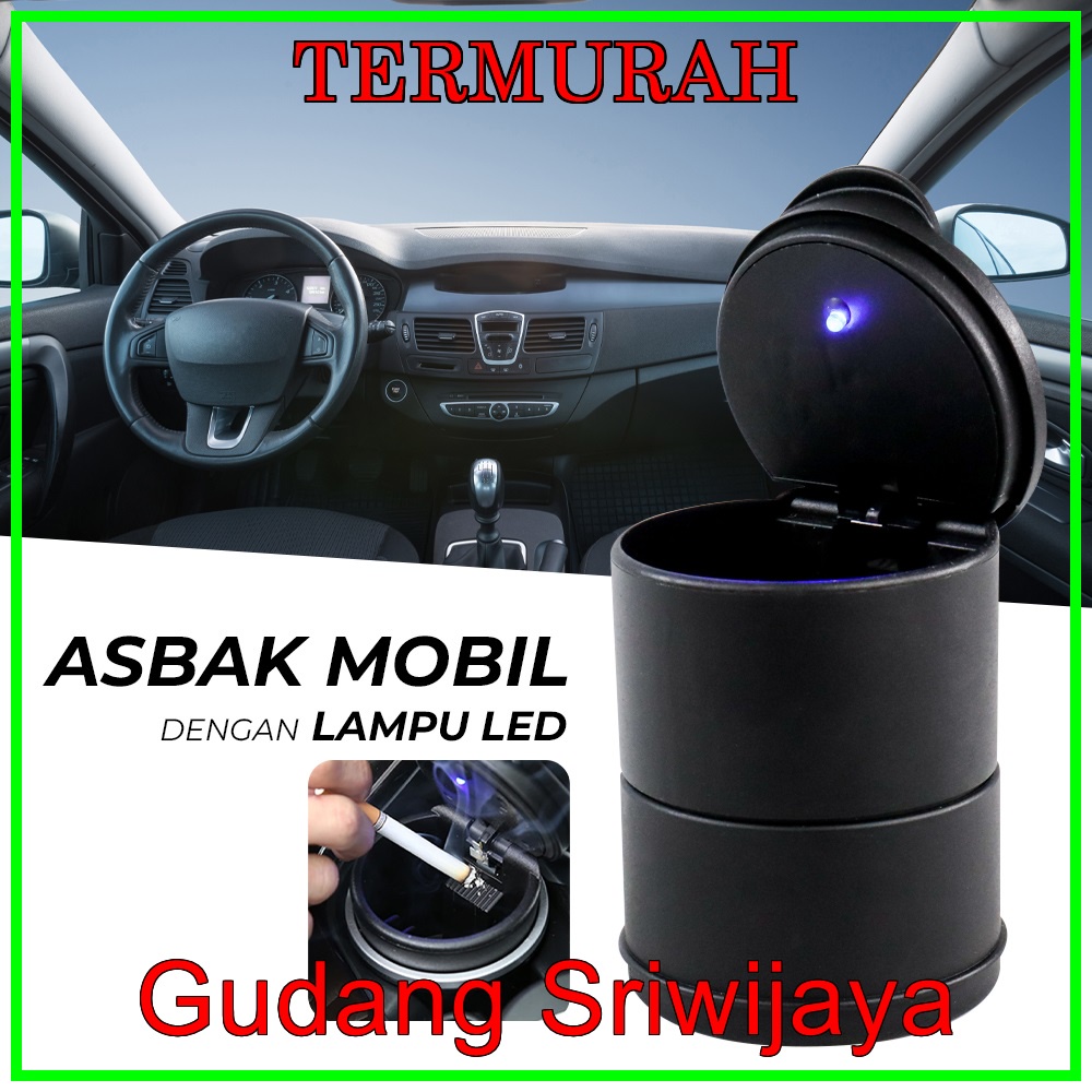 Jual Asbak Mobil / Asbak Mini lampu / Noctilucent ABS Car Ashtray with ...
