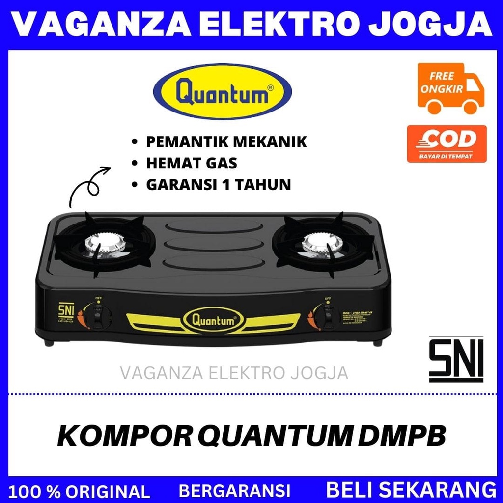 Jual KOMPOR GAS QUANTUM 2 TUNGKU// KOMPOR QUANTUM DMPC// QUANTUM DMPB ...