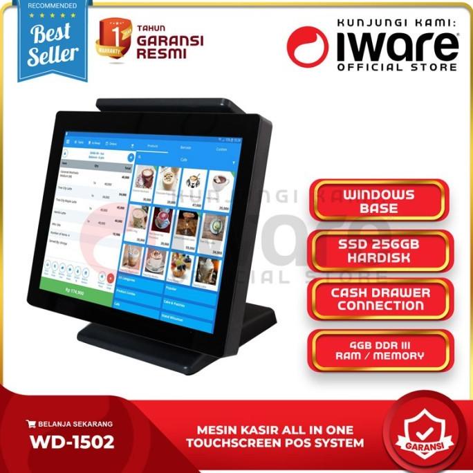 Jual Mesin Kasir All In One Touchscreen Pos System Pc Iware Wd-1502 | Shopee Indonesia
