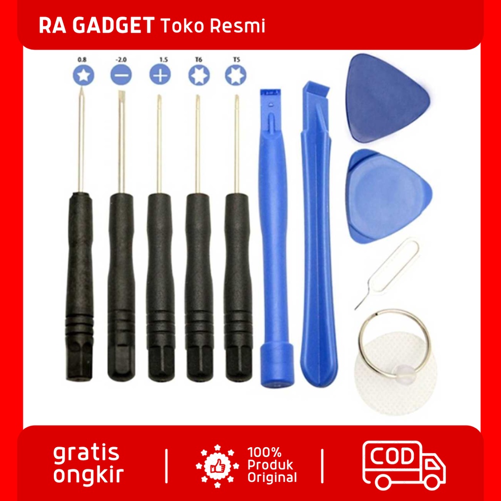 Jual Peralatan Reparasi Smartphone 11 in 1 Repair Tools Set / Obeng Reparasi Pembuka Bongkar ...