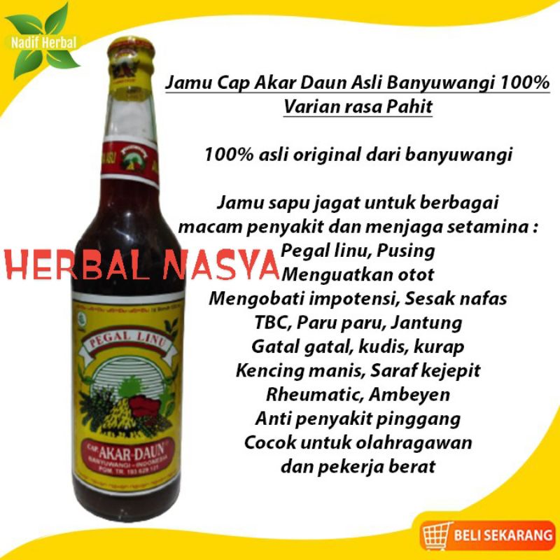 Jual JAMU PEGEL LINU RASA PAHIT & MANIS | Shopee Indonesia