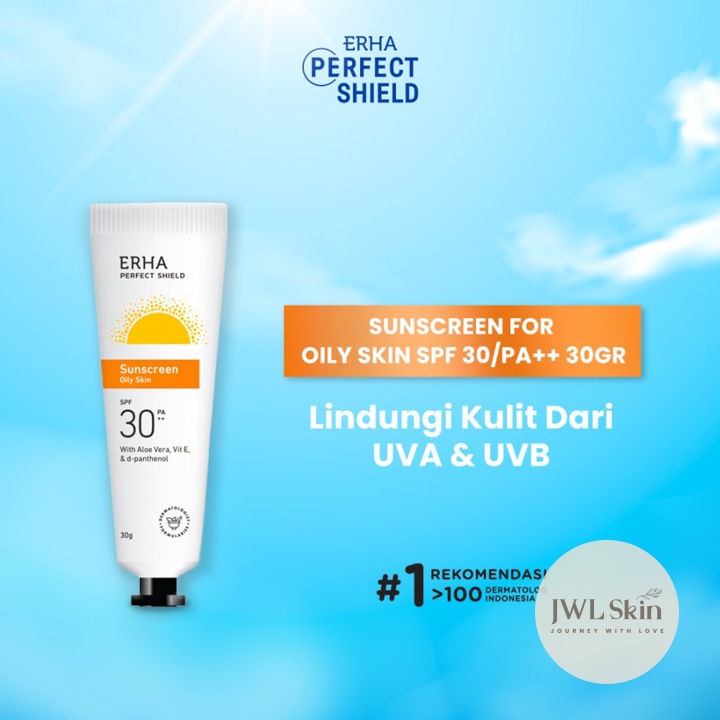 Jual ERHA Perfect Shield Normal to Oily Skin SPF30/PA++ 30g - Sunscreen Kulit Berminyak | Shopee ...
