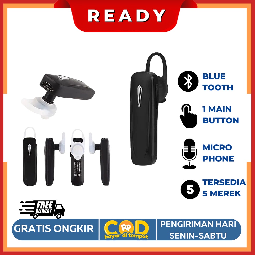 Jual Headset Bluetooth Merek Kualitas Super | Shopee Indonesia