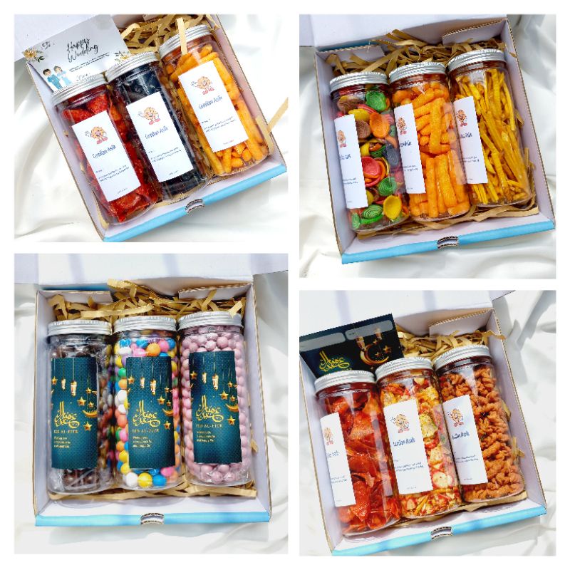 Jual Hampers snack parcell cemilan lebaran paket gift box jajan paket ...