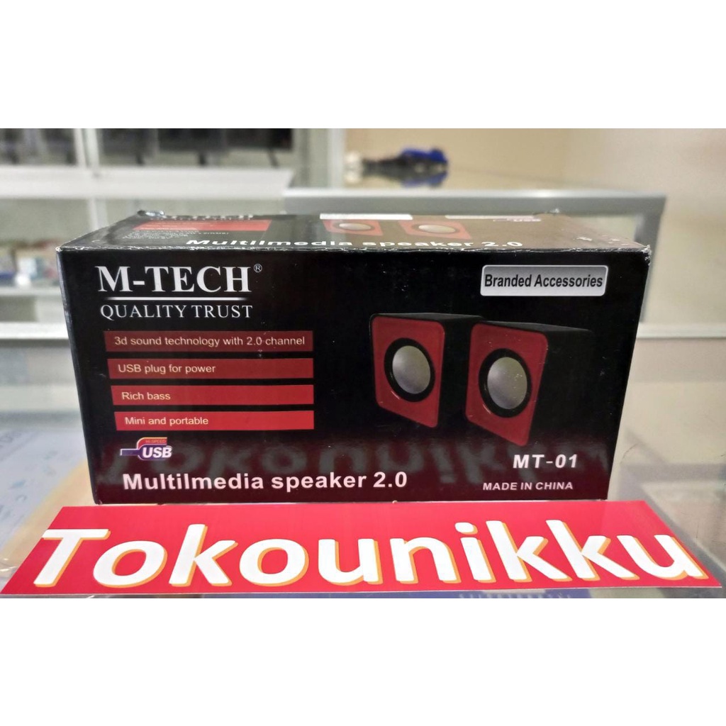 Jual Speaker M-Tech Original Multimedia PC Komputer Laptop MT-01 ...