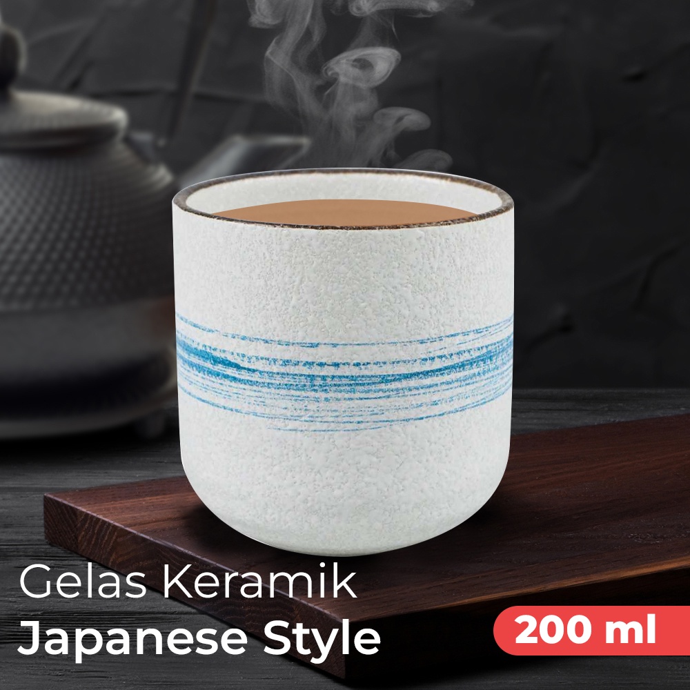 Jual Cangkir Keramik Gelas Teh Kopi Latte Art Vintage Jepang / Sloki ...