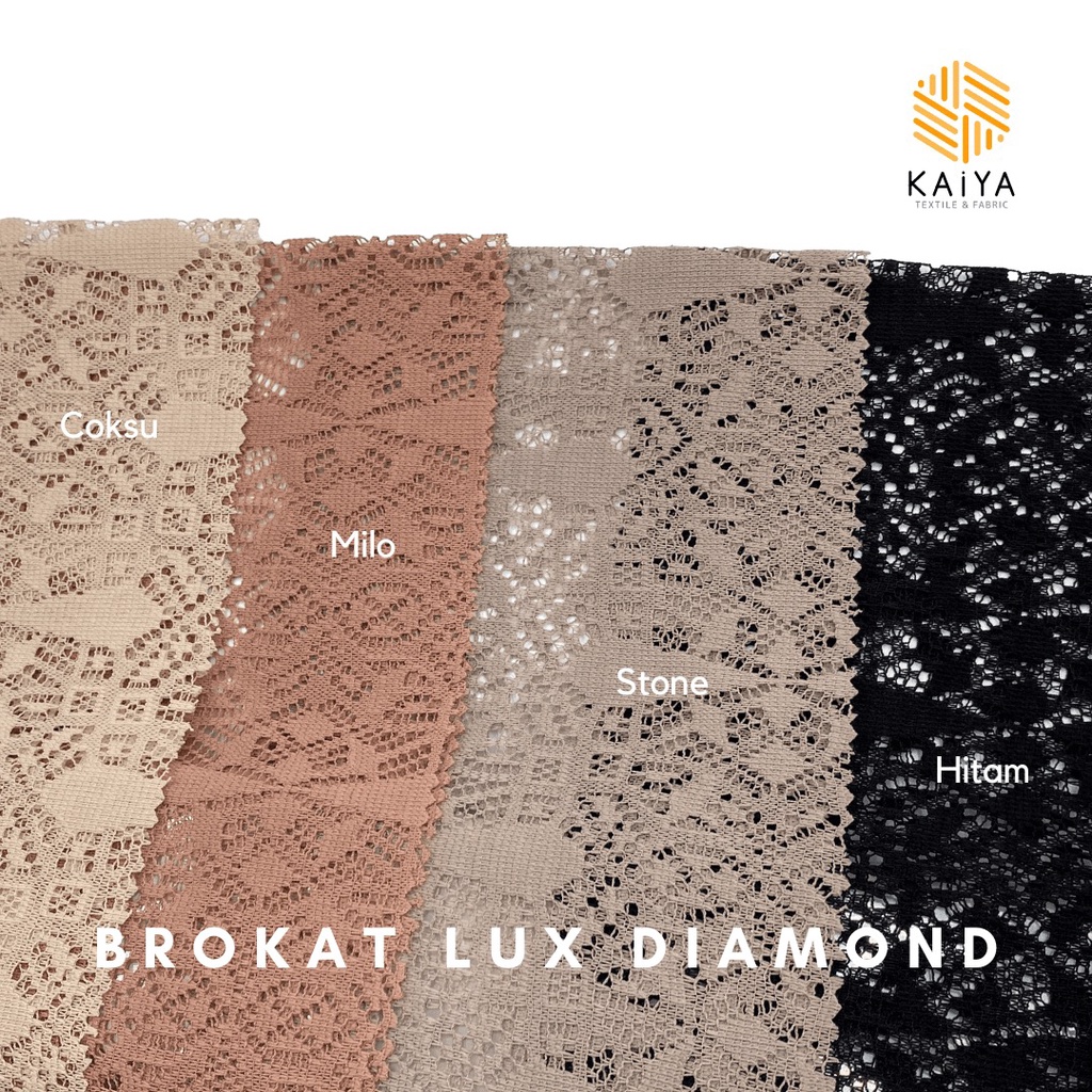 Jual Bahan Kain Brokat Brukat Lux Diamond per 0.5 meter | Shopee Indonesia