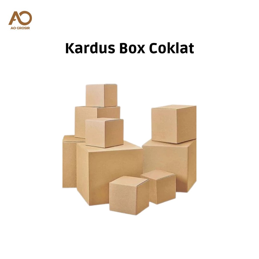 Jual Kardus Box Coklat Berbagai Ukuran | Shopee Indonesia