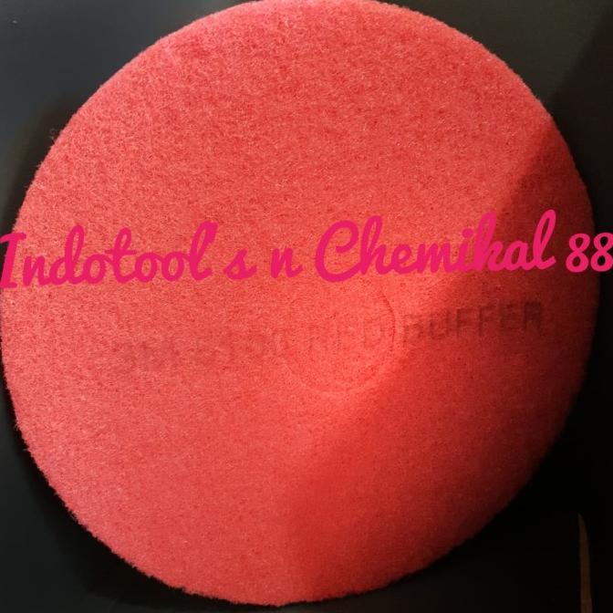 Jual 3M Red Buffer Pad 5100 16 Inch / Floor Buffing Pad 16" (1pc ...