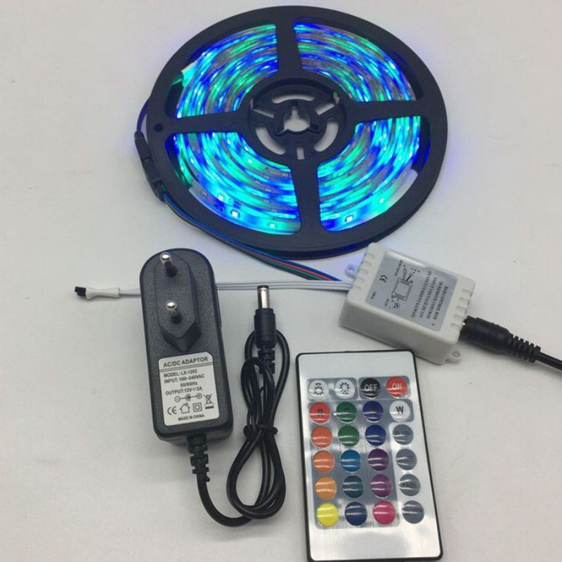 Jual Lampu Strip LED RGB 5050 IP65 DC 12 V Warna Warni 5 Meter ...
